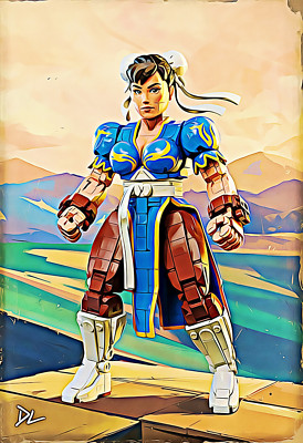 Chun-Li "The Minifigure" Original Street Fighter Pop Art Print - 13 x ...