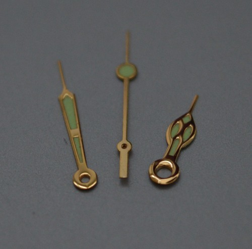 Cathedral Style Gold Colour Watch Hands Set - 120/70/20 Fits Many ETA ...