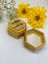 Velvet Ring Box Mustard Color Double Slot Hexagon Shape | eBay