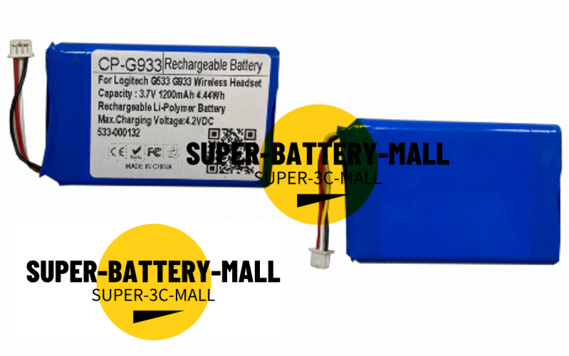 NEW 1200mAh Battery For Logitech G533 G933 G933S Wireless Headsets 533 ...