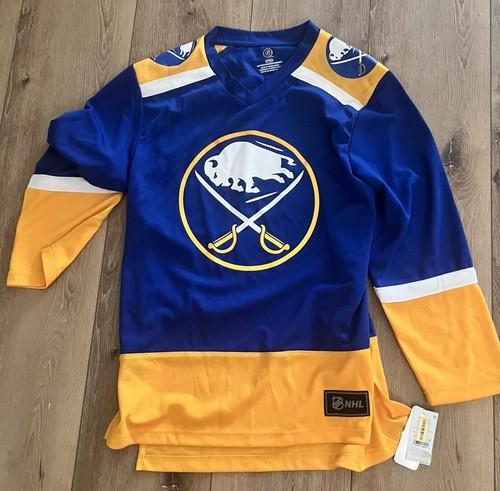 Buffalo Sabres Blue Gold Men's Size Small Hockey Jersey | eBay