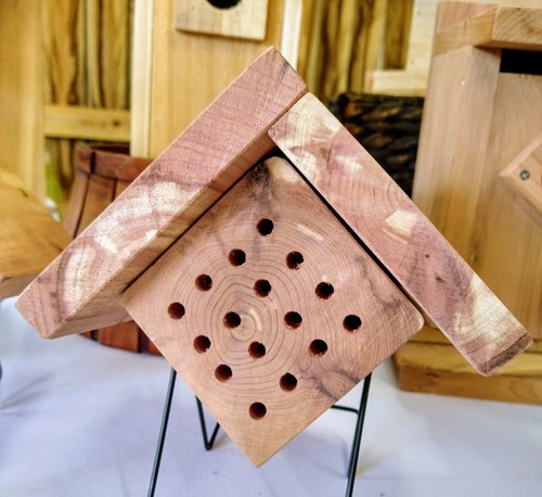 Solitary Bee House for Native Bees - Grid Design | eBay