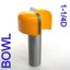 1 pc 1/2"SH 1-1/4" Dia Dish, Bowl & Tray Router Bit sct-888 ...