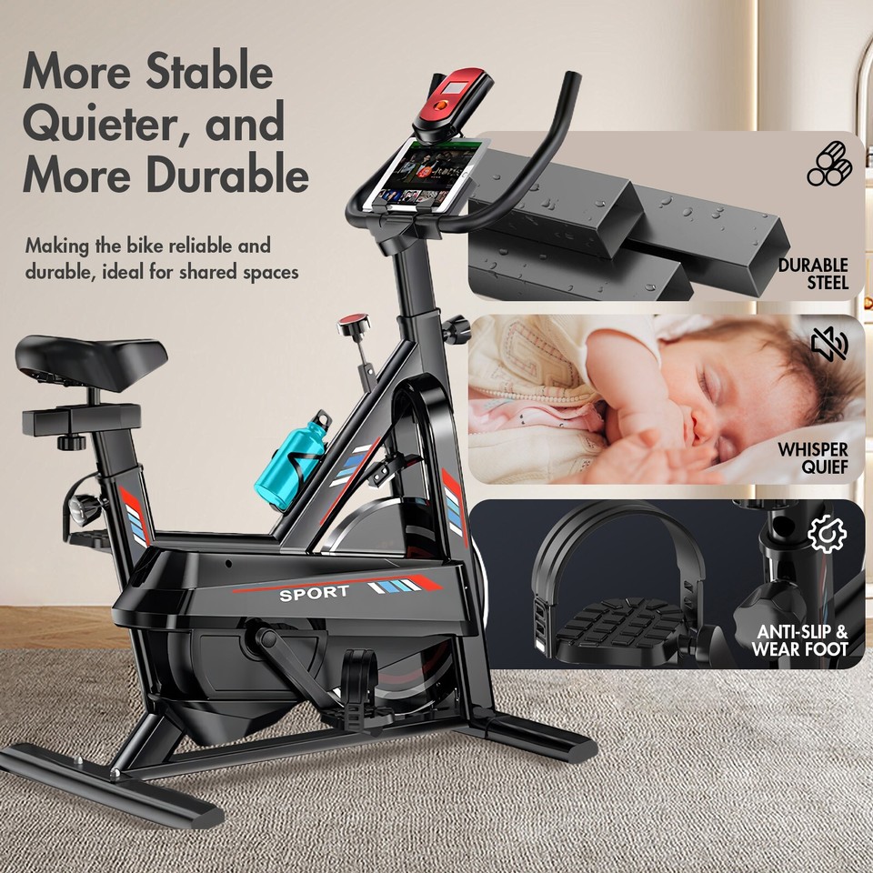 Home Exercise Bike Fitness Indoor Cycling Stationary Bicycle Cardio ...