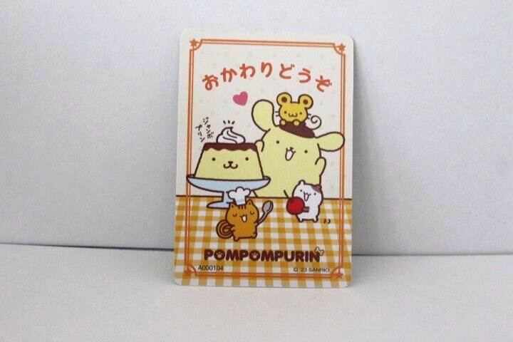 Sanrio Pompompurin trading card new saying Have some more purin | eBay