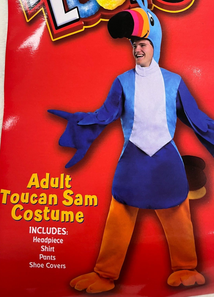 Froot Loops Toucan Sam Adult Costume Size Standard Pre-Owned Worn Once ...