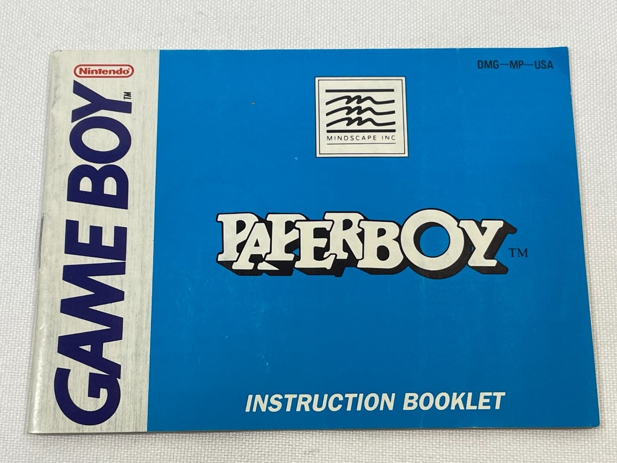 Paperboy Nintendo Game highest Boy OG