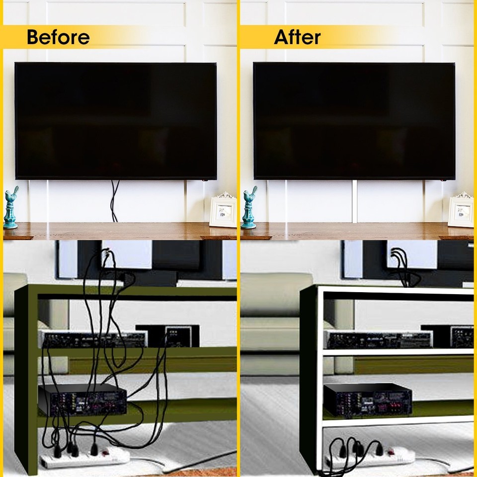 Cable Raceway Kit Cable Management System Open Slot Wiring Raceway Duct ...