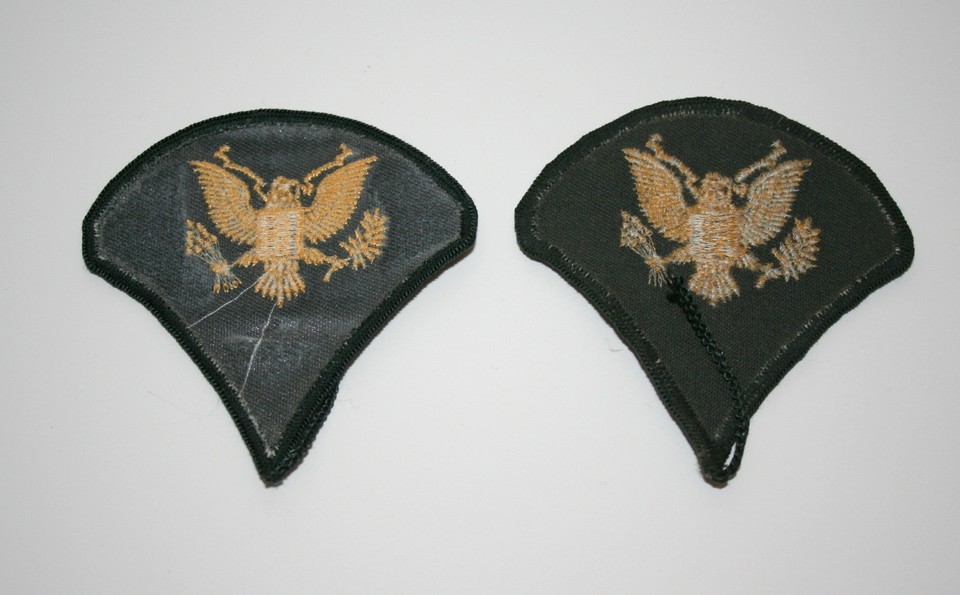 Set of 2 USA US Army Specialist E4 SPC Rank Chevron Cloth Patch Used ...
