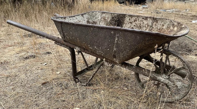 Antique All Steel Wheelbarrow | eBay