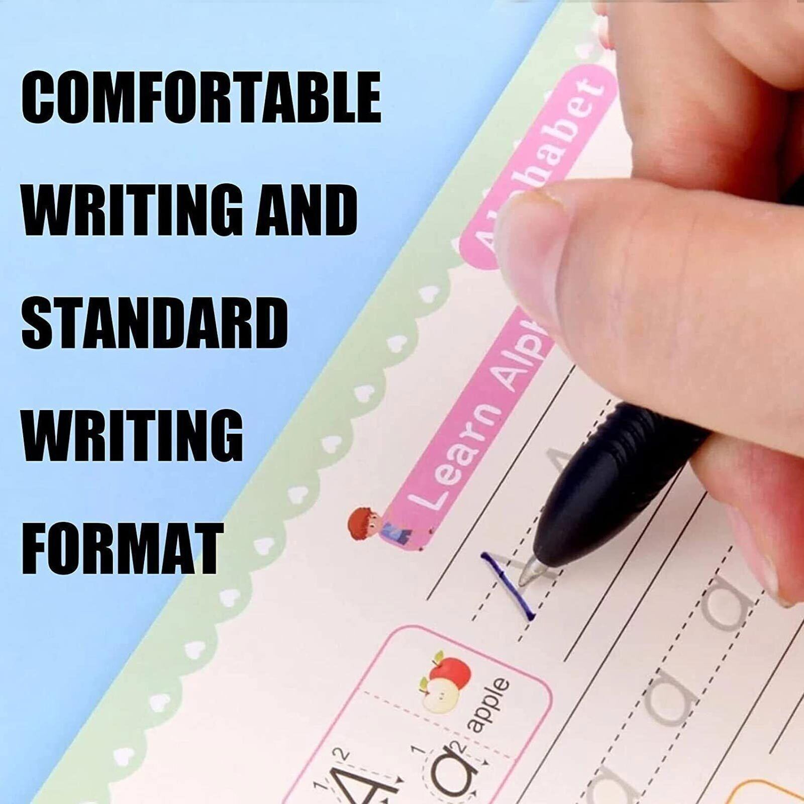 4pc Groovd Magic Copybooks Grooved Children's Handwriting Book Practice ...