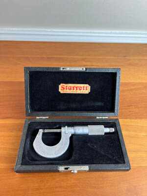 Vintage STARRETT Micrometer Caliper No. 231 in original box | eBay