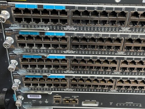 Cisco WS-X4748-12X48U+E 4500E 48-PORT UPOE W/ 12P mGig and 36p 10/100 ...