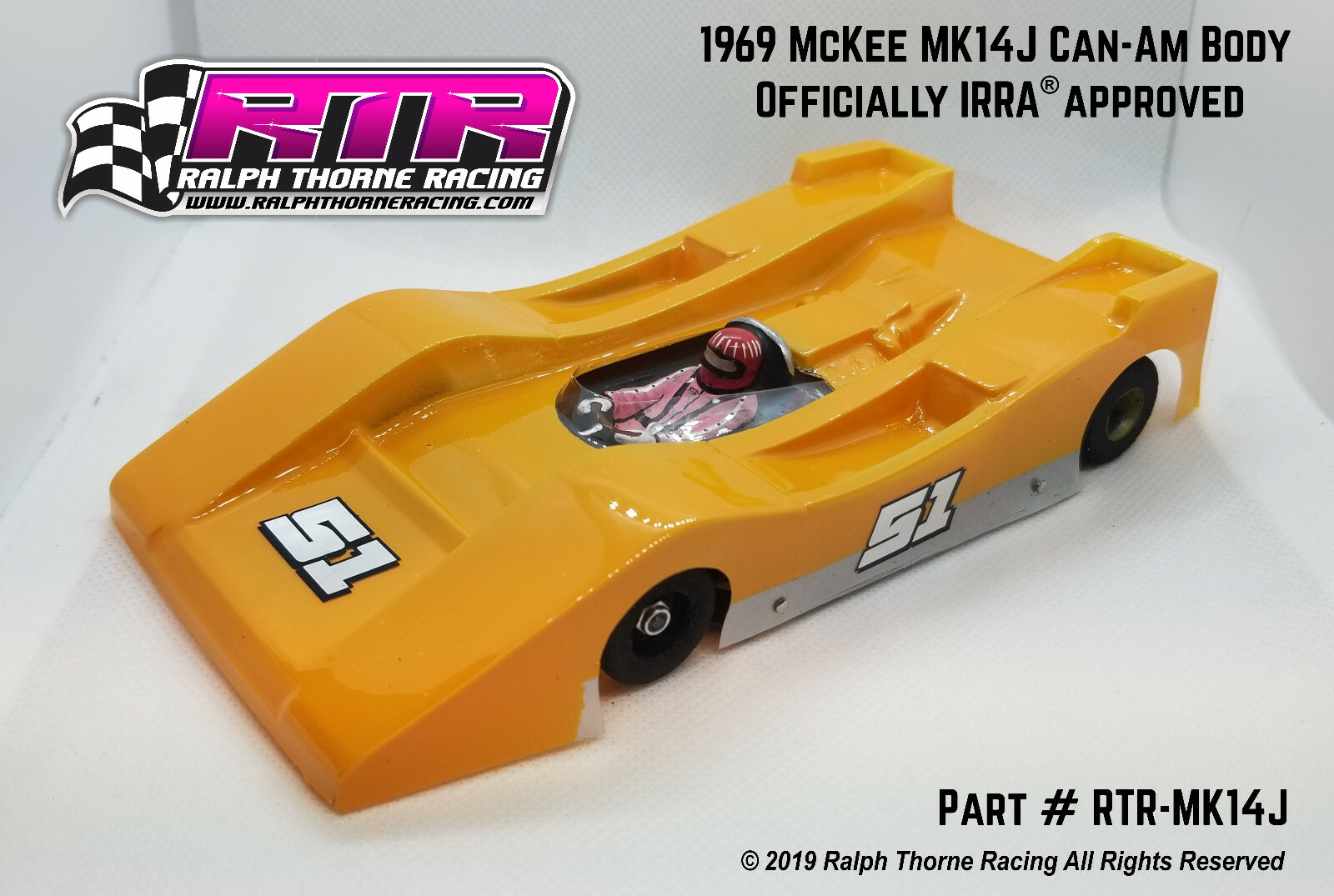 Clear McKee MK14J Can Am Body IRRA Approved RTR Retro Slot Car | eBay