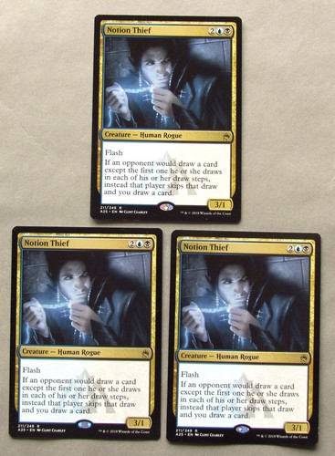 MTG NOTION THIEF (X3) MASTERS 25 NM Pack Fresh NEVER PLAYED Magic Cards ...