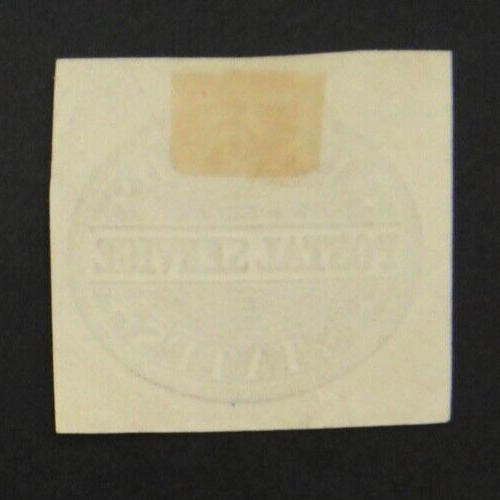Postal Service Official Envelope UO15 1877 Cut Square Black on Amber | eBay