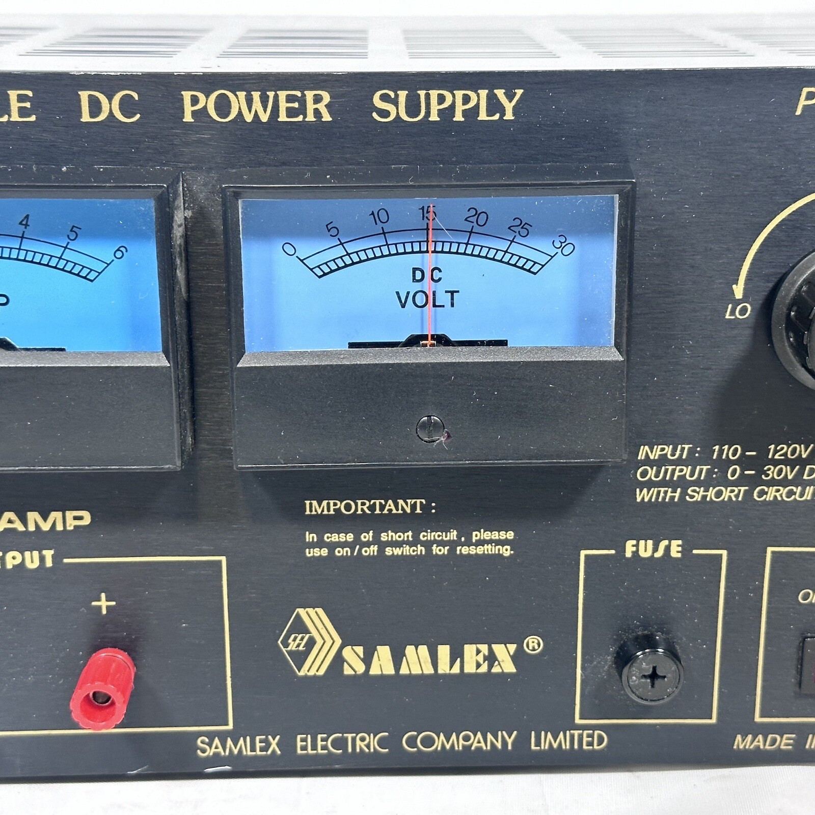 Samlex Psa-305 Adjustable DC Power Supply 5 Amp 30 Volt for sale online ...