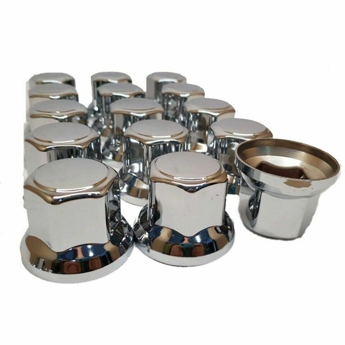 40x 32 mm Wheel Nut Cover Chrome Caps for Mercedes Man Daf Scania Volvo ...