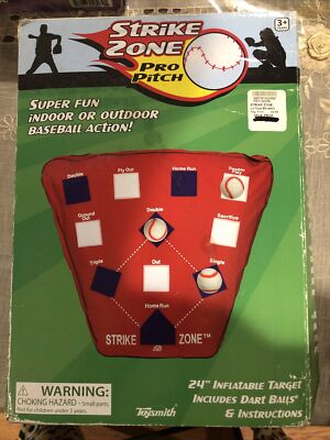 Strike Zone Pro Pitch 24” Inflatable Target Includes Dart Balls Brand ...