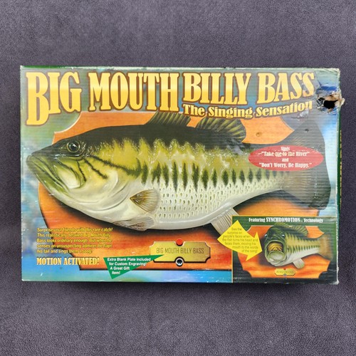 Vintage Big Mouth Billy Bass Singing Fish 1998 Gemmy Motion Activated ...