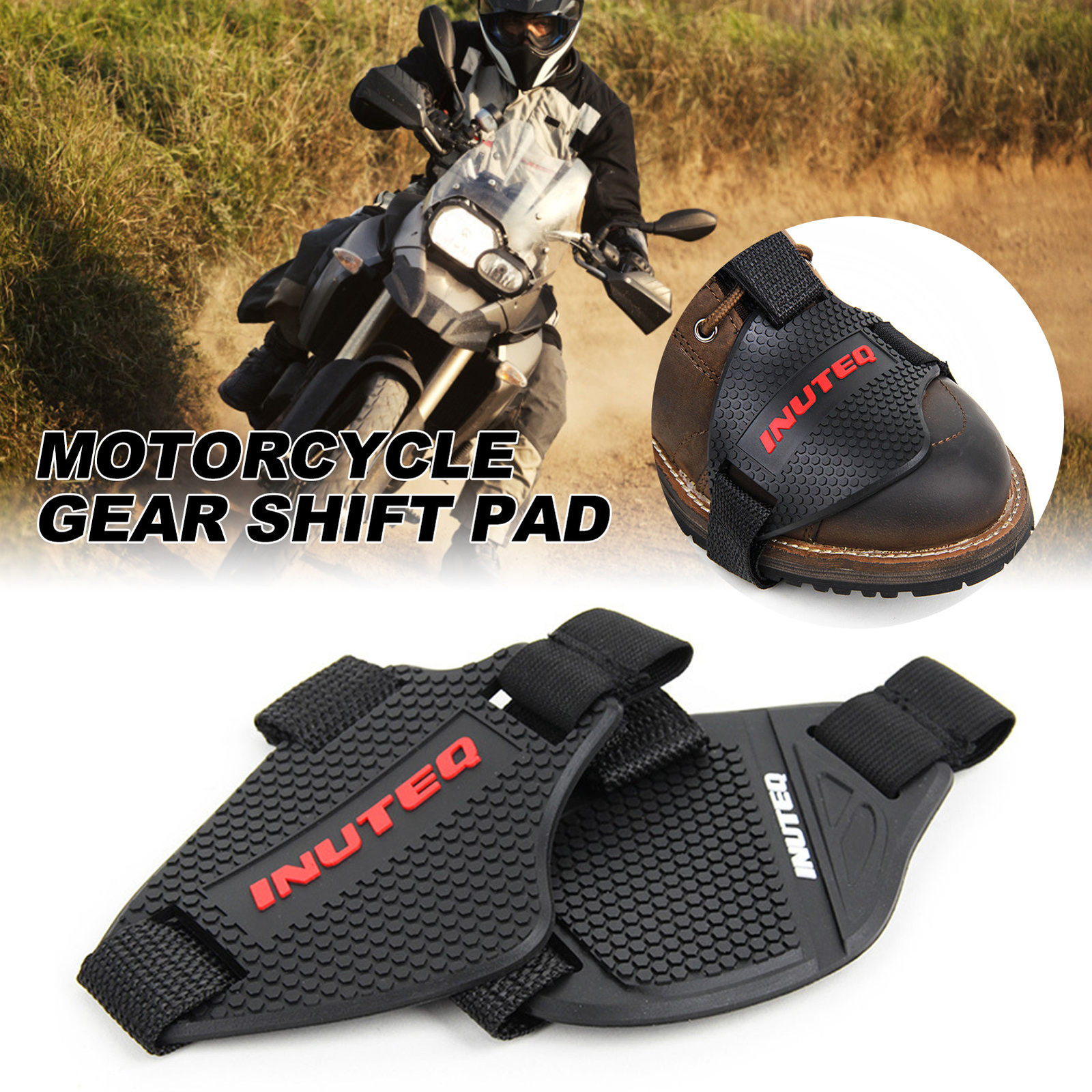 Motorcycle Shift Pad Riding Shoe Boot Cover Protective Guard Shifter ...