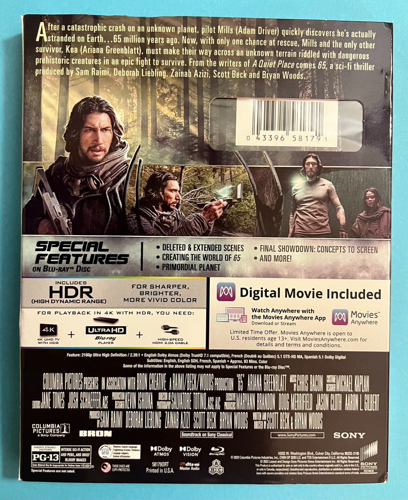 65 [New 4K UHD Blu-ray] With Blu-Ray, 4K Mastering, Digital Copy | eBay