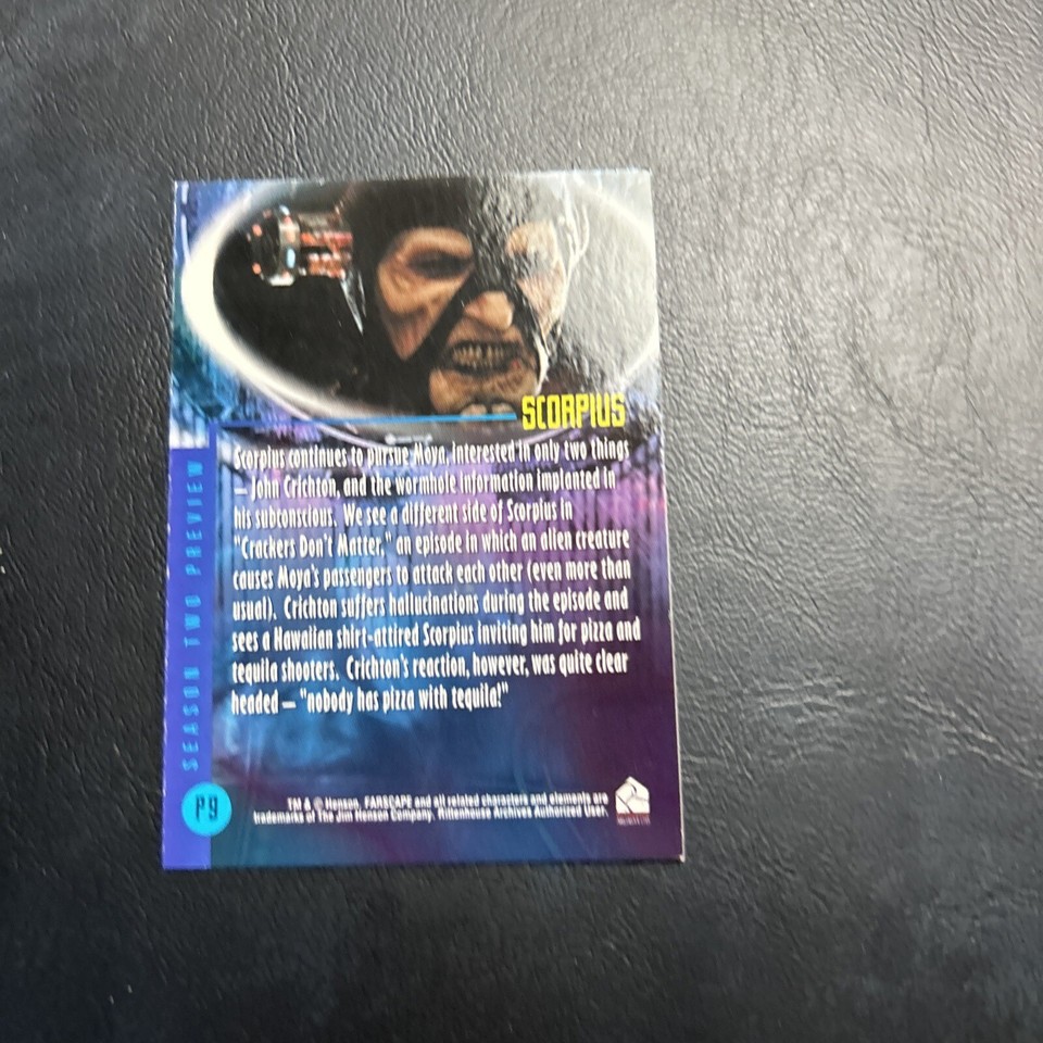 Jb8b Farscape Season Two Preview P9 scorpius Wayne Pygram | eBay