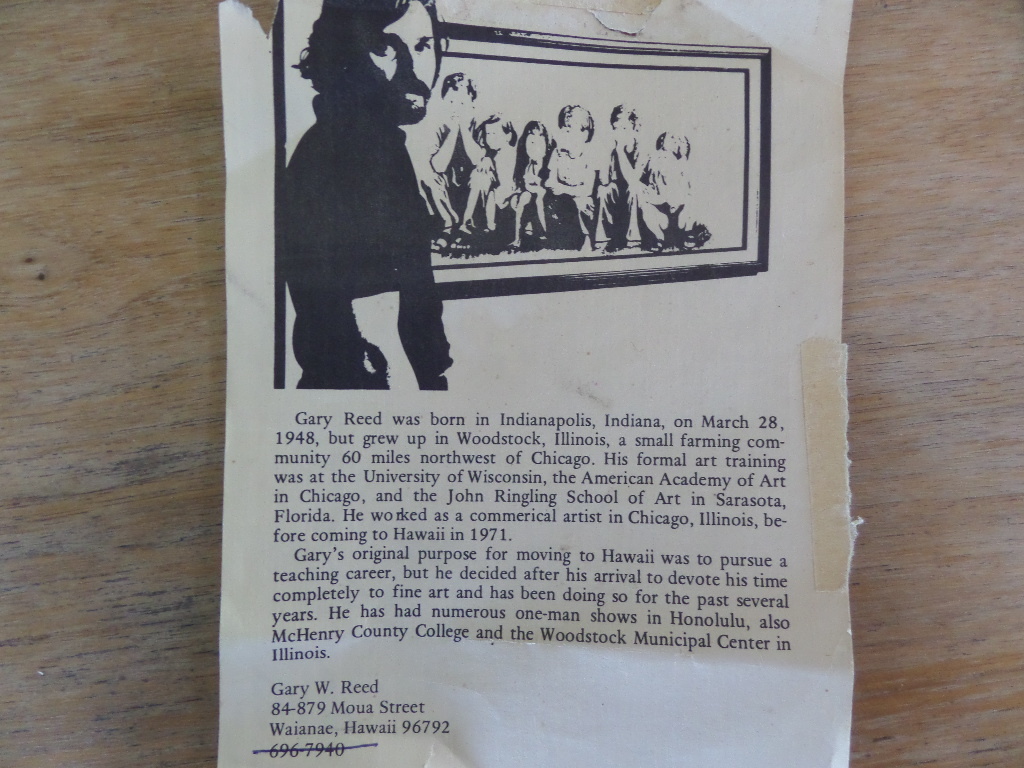 Gary Reed Gemälde Original vor Hawaii 1970 | eBay