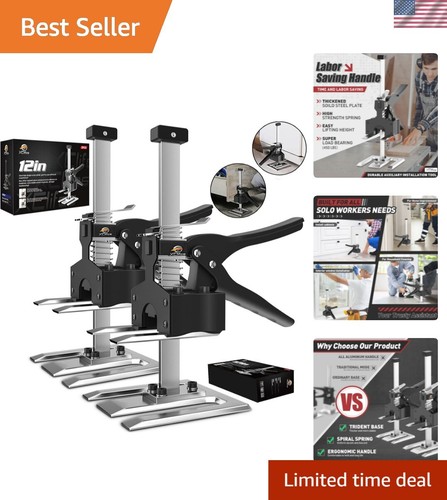 Ergonomic Lifting Jack: Ideal for Cabinets & Woodworking Clamps, 450 LB ...