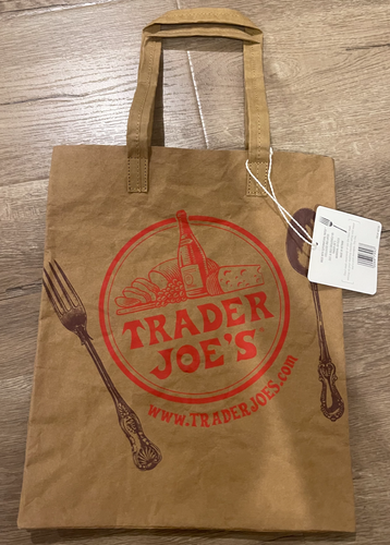 NEW Trader Joe's Washable Tote Paper Reusable ICONIC Grocery Bag ...