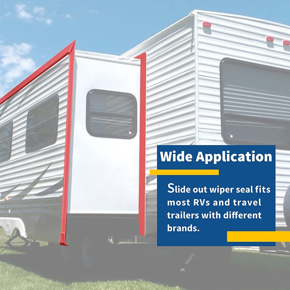 Racewill 1/2"x2.75"x35' RV Slide Out Seal Base Travel Trailer Weather ...