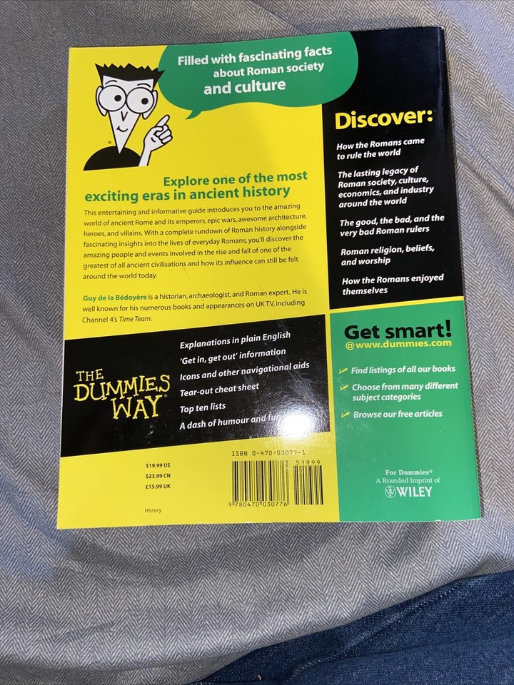 The Romans for Dummies by Guy de la Bedoyere (2007, Perfect ...
