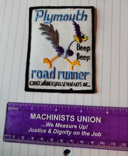 Vintage Plymouth Road Runner Patch | eBay