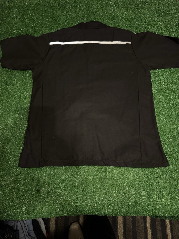Mercedes Benz Work Shirt Button Down Black Mechanic Workwear. SS- LARGE ...