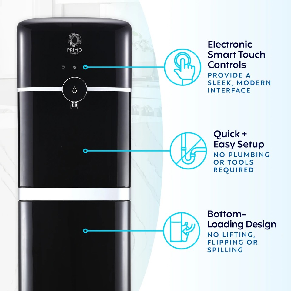 Brand New Primo Smart Touch Bottom Load Water Dispenser Hot Cold Black ...