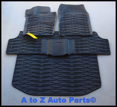 2013-2015 Jeep Grand Cherokee RUBBER Slush FLOOR MATS and CARGO MAT ...