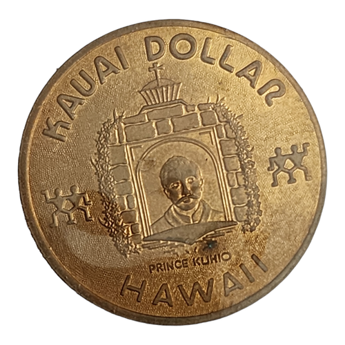 Vintage Kauai Hawaii Dollar Coin Prince Kuhio Sleeping Giant Garden ...