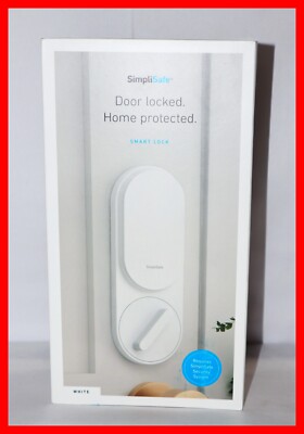 NEW! LATEST SimpliSafe SS3-LK-WW Smart Door Deadbolt Lock White W/ PIN ...