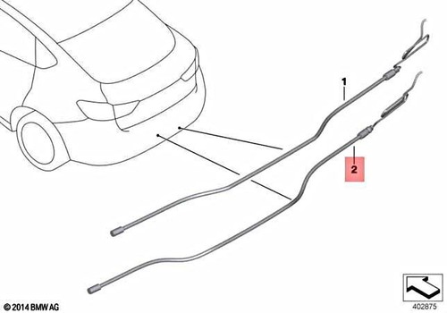 Genuine BMW F01 F01N F02 F02N Bottom Smart Opener Sensor Wire OEM ...