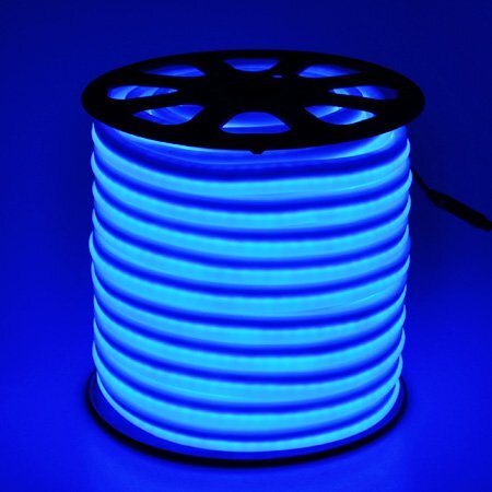 Flexible Neon 220v LED Light Glow EL Wire String Strip Rope Tube ...