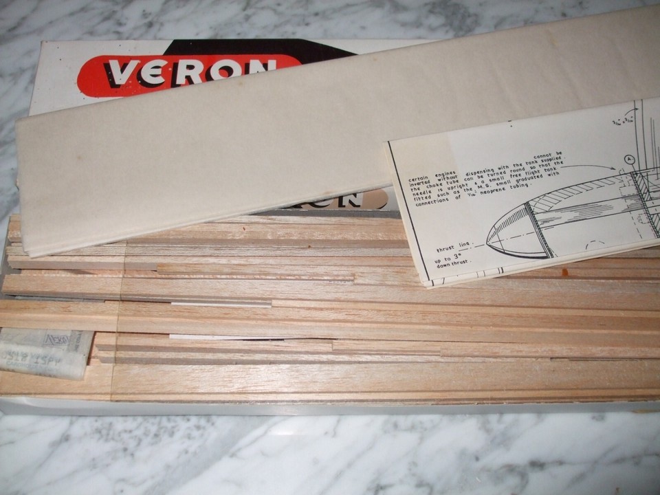 VINTAGE VERON KEIL KRAFT 52" W/S DEACON BALSA MODEL AIRCRAFT KIT NIB ...