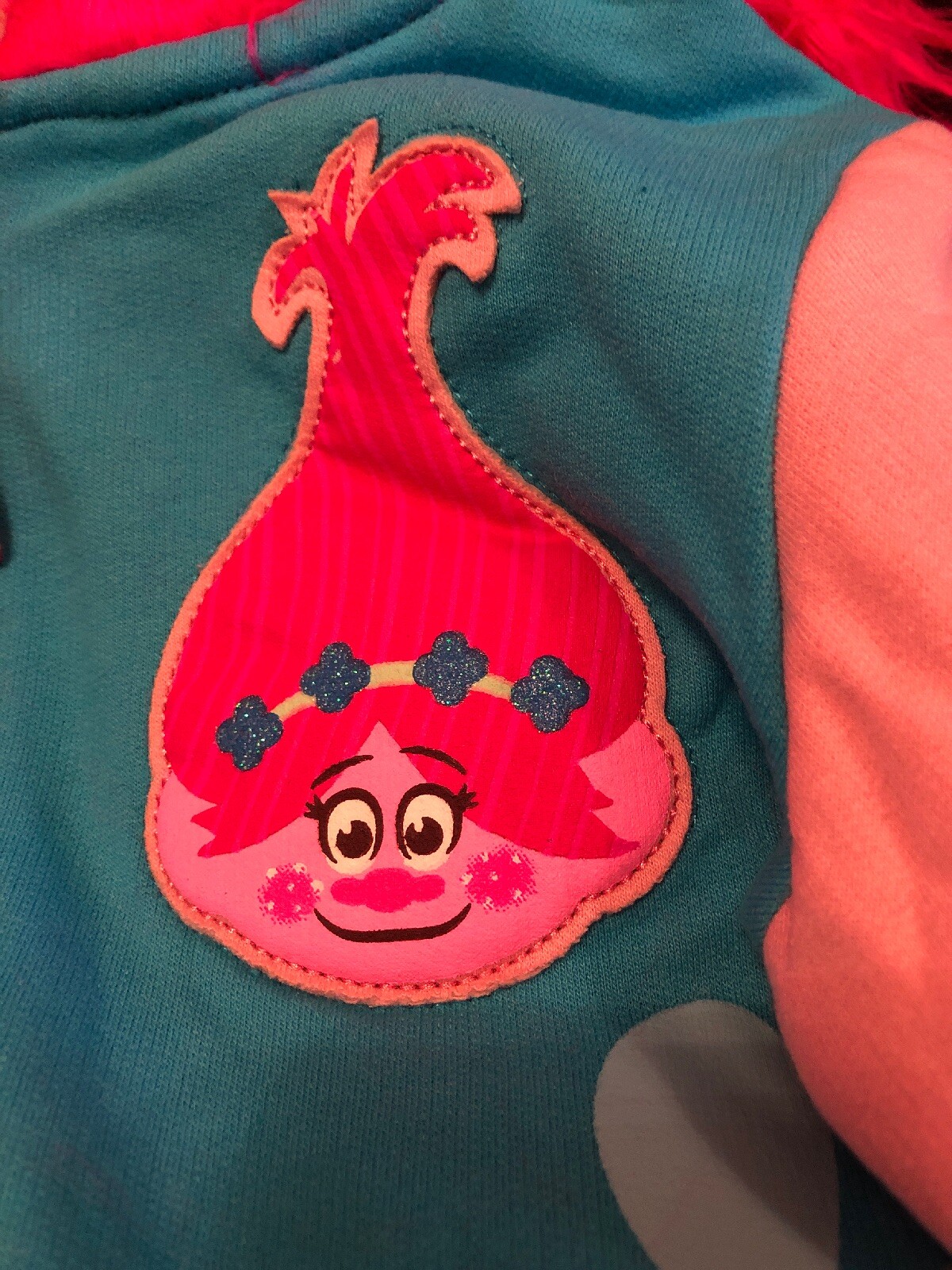 NWT~ Trolls Girl's Size 4 Hair Hoodie Jacket Princess Poppy Coat ...