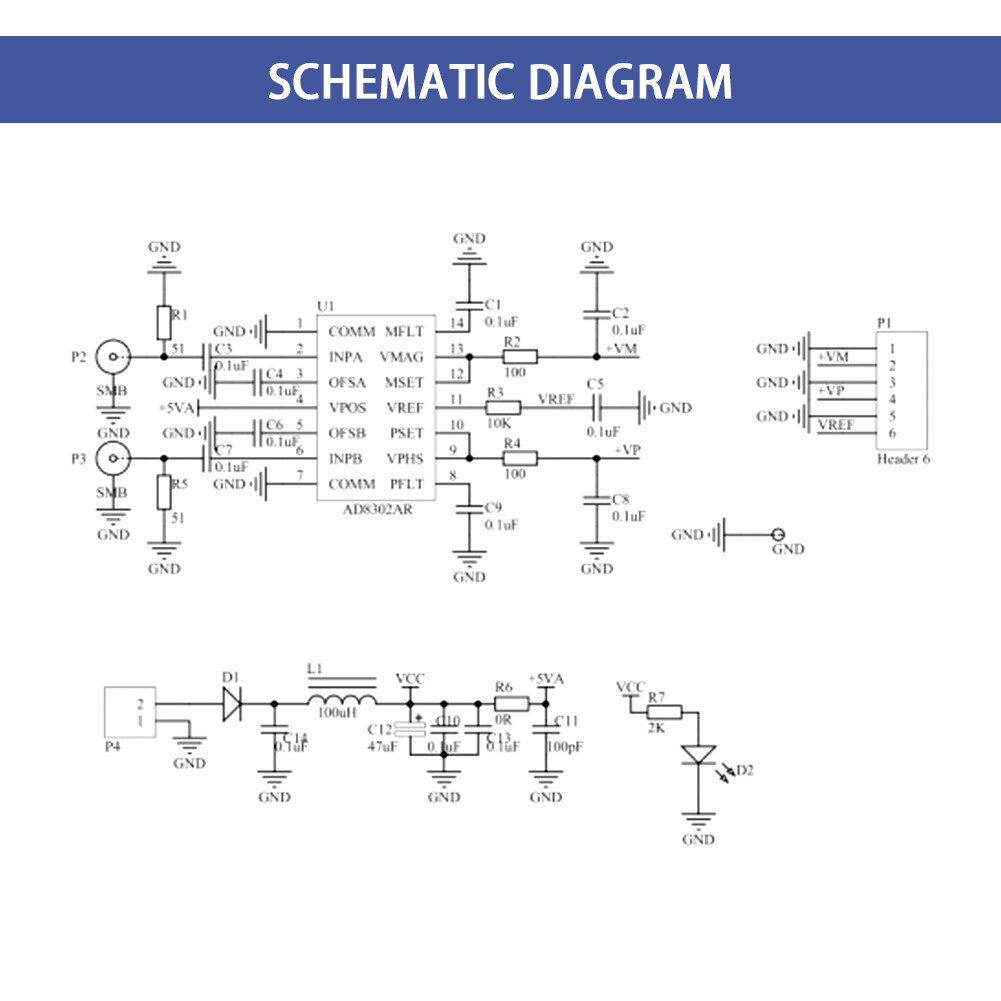 Phase Detector Module Board AD / RF / IF Phases Detection Impedance ...