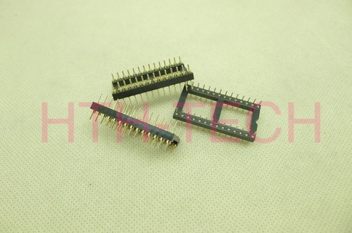 Golden Finish DIP28 DIL28 Socket Two Rows Both Sides Plugs x 10pcs | eBay