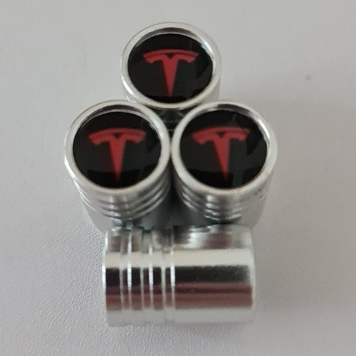 Tesla VALVE Dust caps Non Stick for all Ask other colours all cars ...