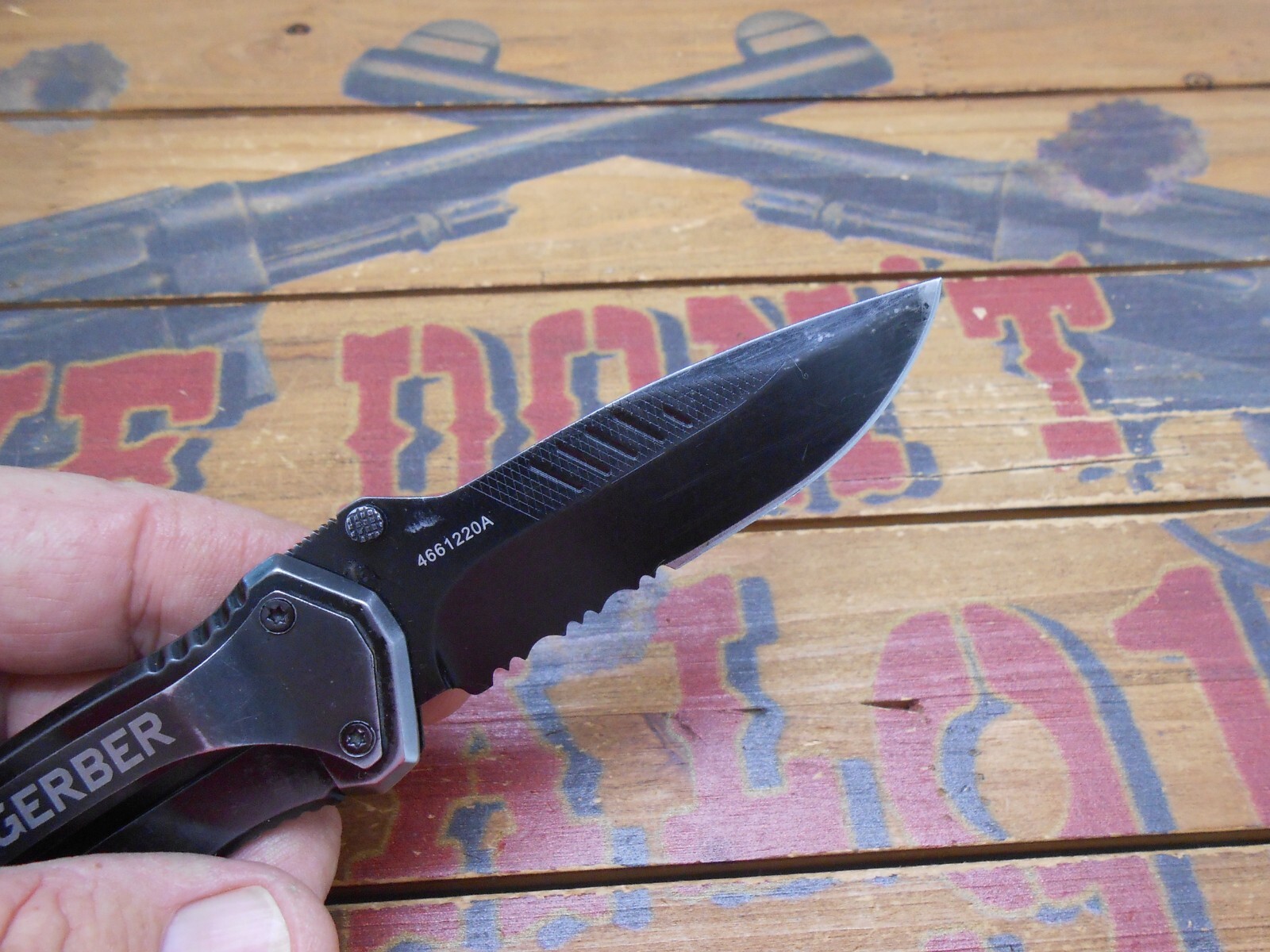 Gerber Swagger Pocket Knife Frame Lock Combo Edge Blade | eBay