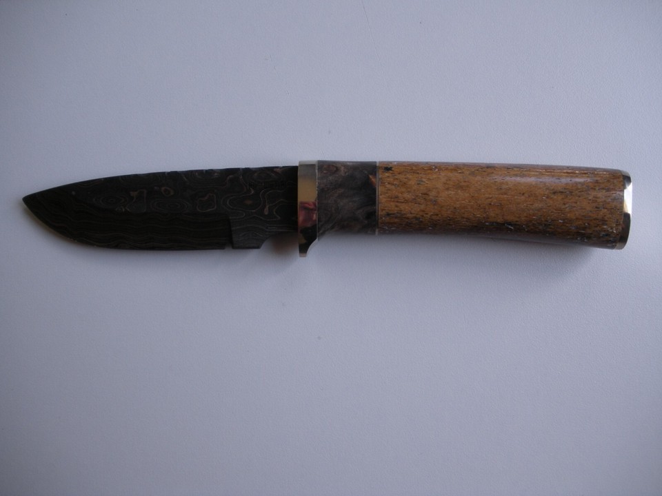 Herb Derr Limited Edition Custom Damascus Steel Knife (1 /60) Stellar ...