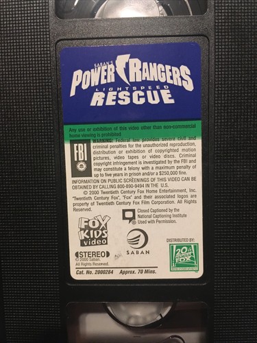 Power Rangers: Lightspeed Rescue - The Queens Wrath (VHS, 2001) for ...