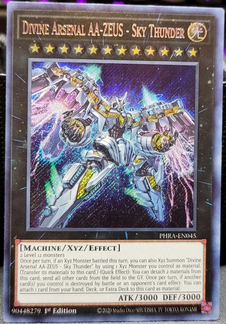 Yu-Gi-Oh! TCG Divine Arsenal AA-ZEUS - Sky Thunder Phantom Rage PHRA ...