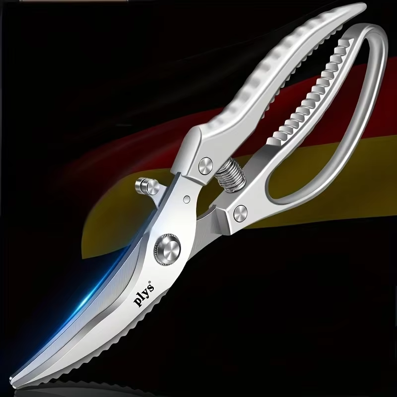 1Pc，Stainless Steel Kitchen Scissors, Heavy-Duty Poultry Scissors ...